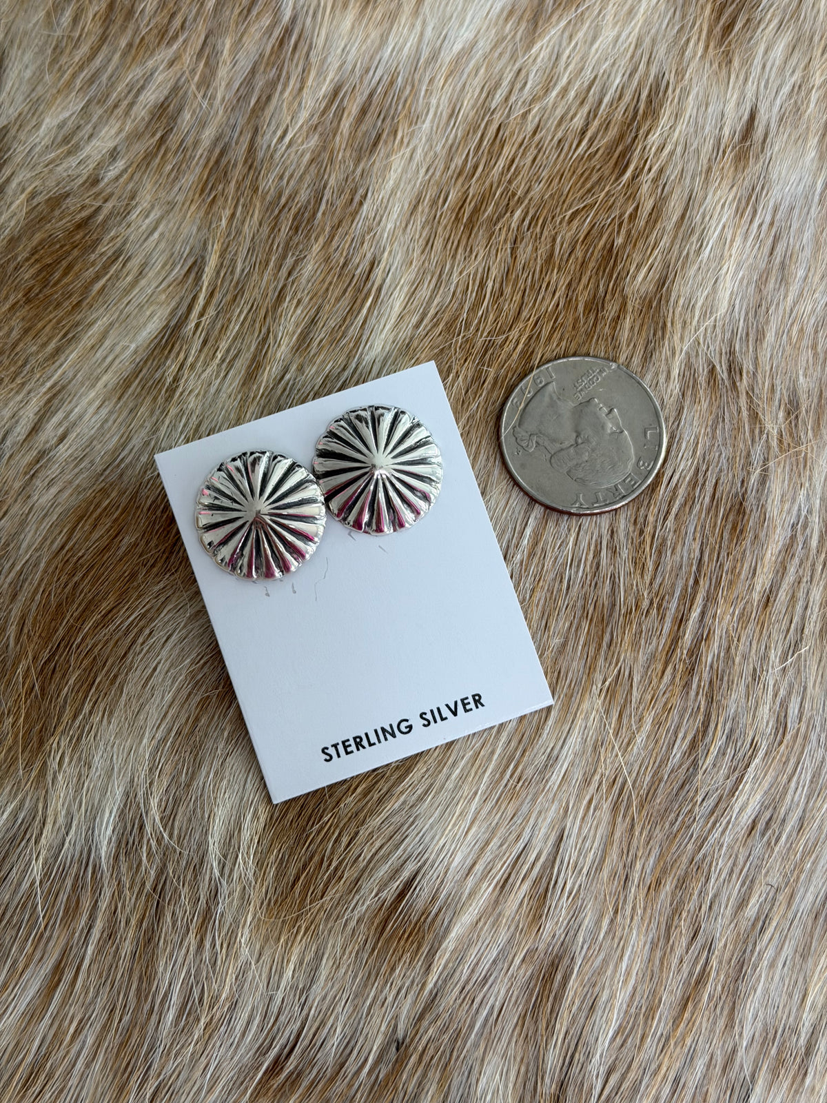 Sterling Silver Concho Earrings – Ranchin' Roots