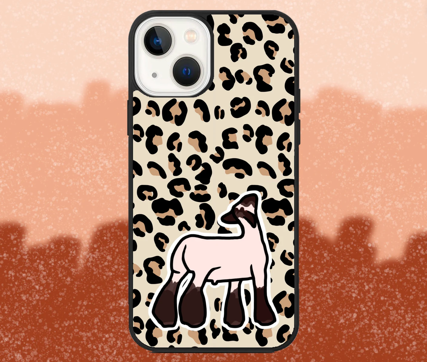 Brown Market Lamb Leopard Print iPhone Case – Ranchin' Roots