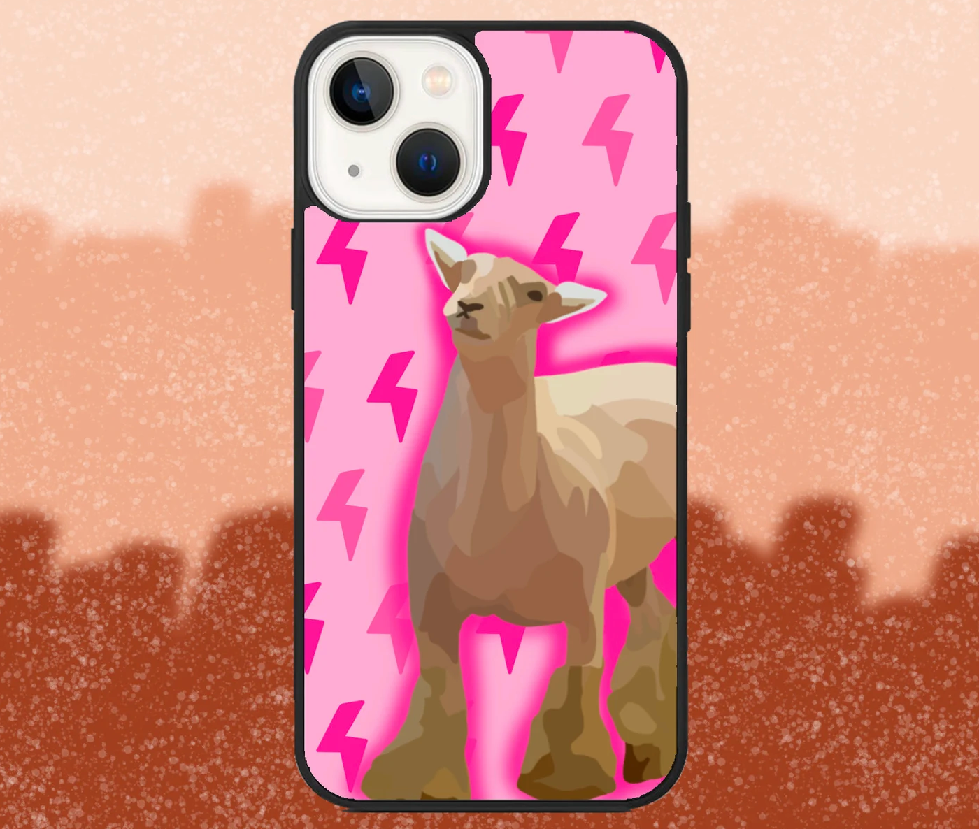Southdown Lamb Pink Lightning Bolt iPhone Case – Ranchin' Roots