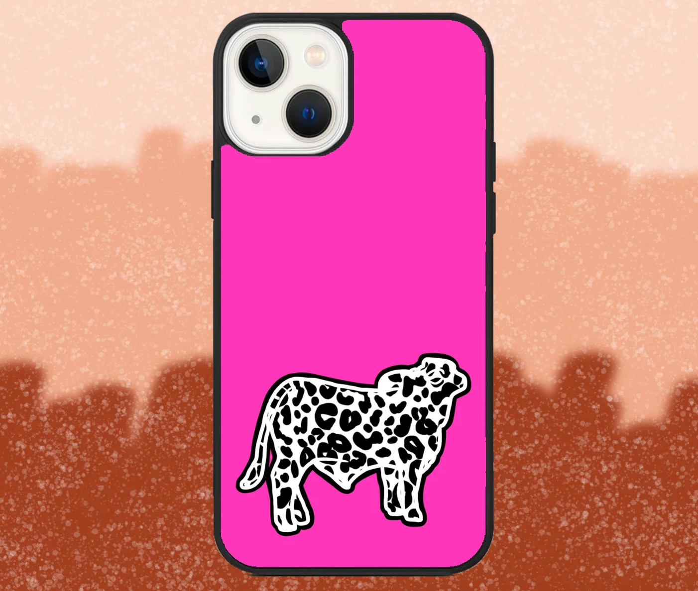 Leopard Print Brahman Pink iPhone Case – Ranchin' Roots